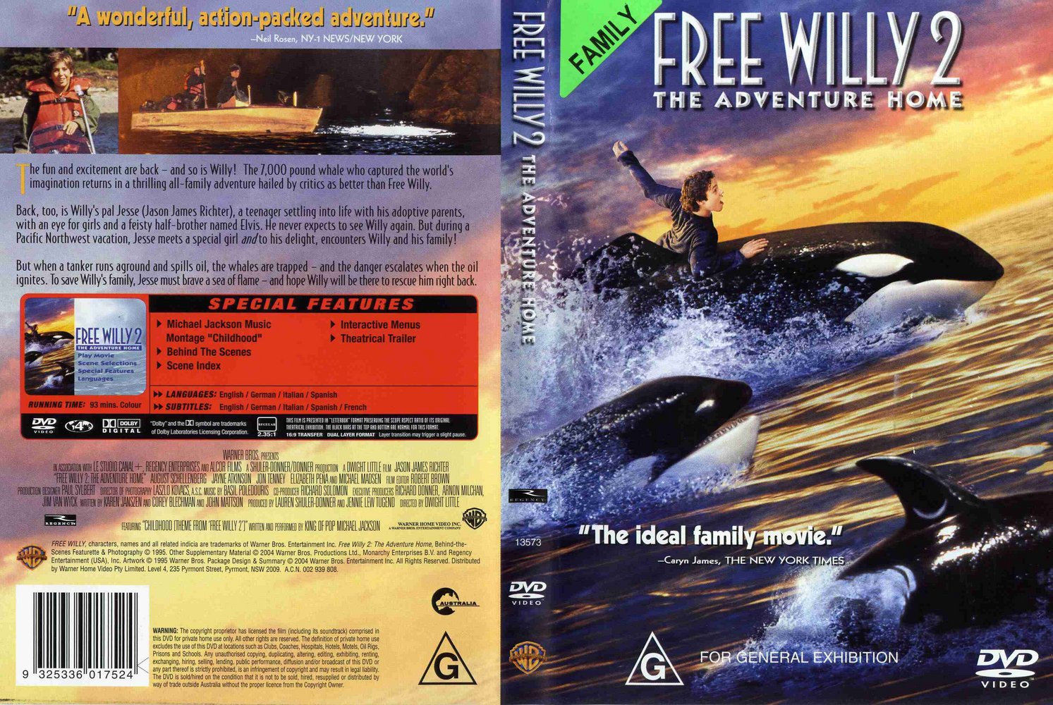 DVD Lables: Free willy